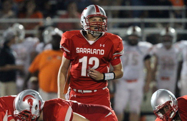 'Long time coming:' Saraland QB Jack West officially signs with ...