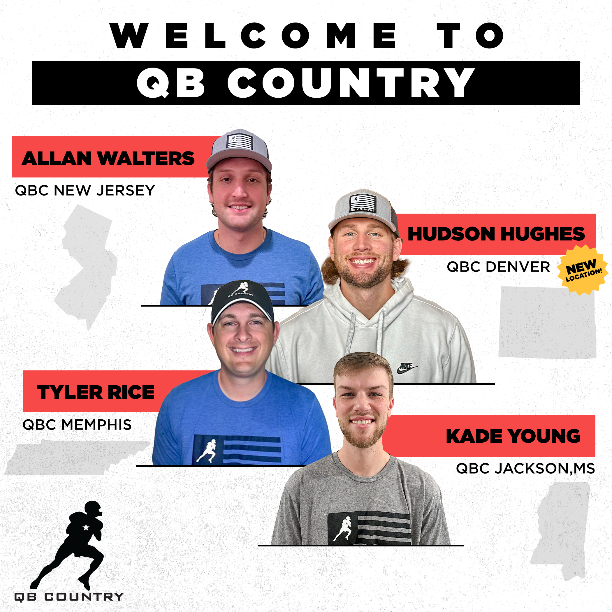 QB Country welcomes four new coaches, expands to Denver, CO - QB Country